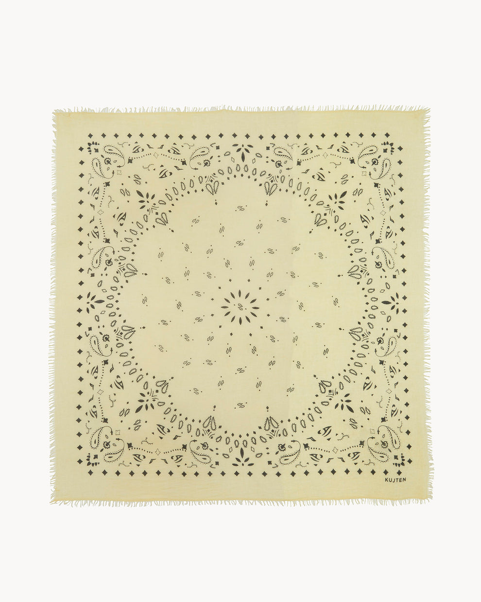 Extra Large Anise Cashmere Bandana | Kujten Cashmere