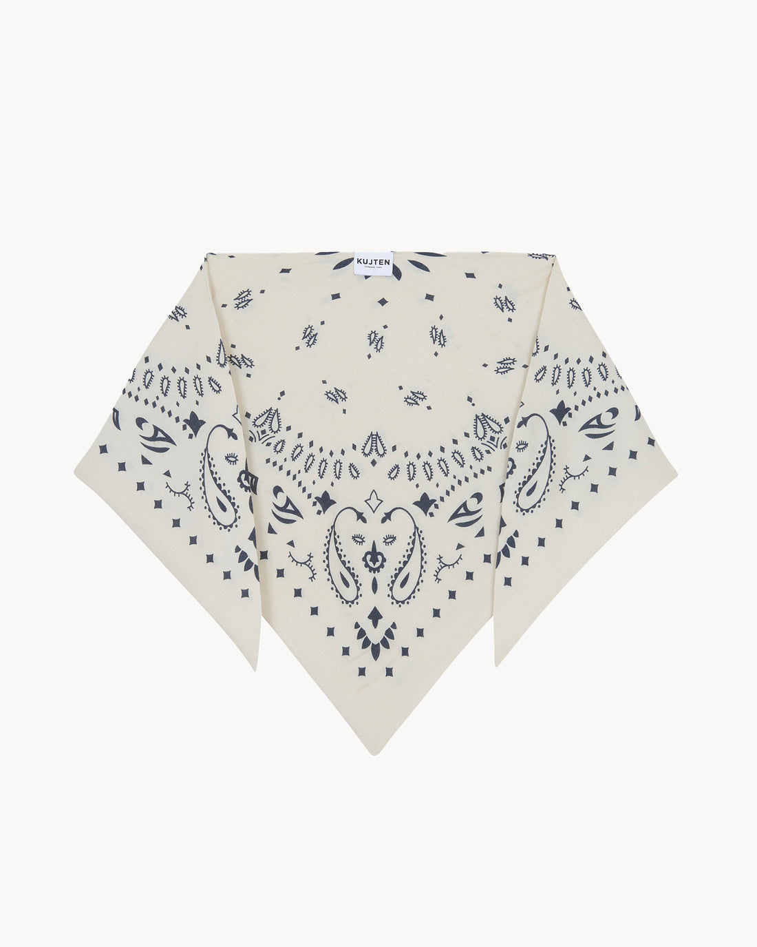 Small Oat Cashmere Triangle Bandana | Kujten Cashmere