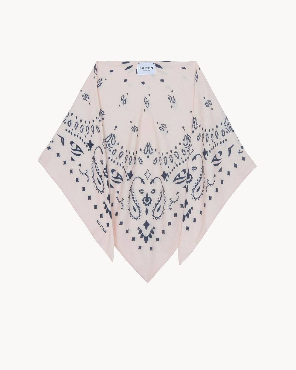 Small Cashmere Skin Triangle Bandana | Kujten Cashmere