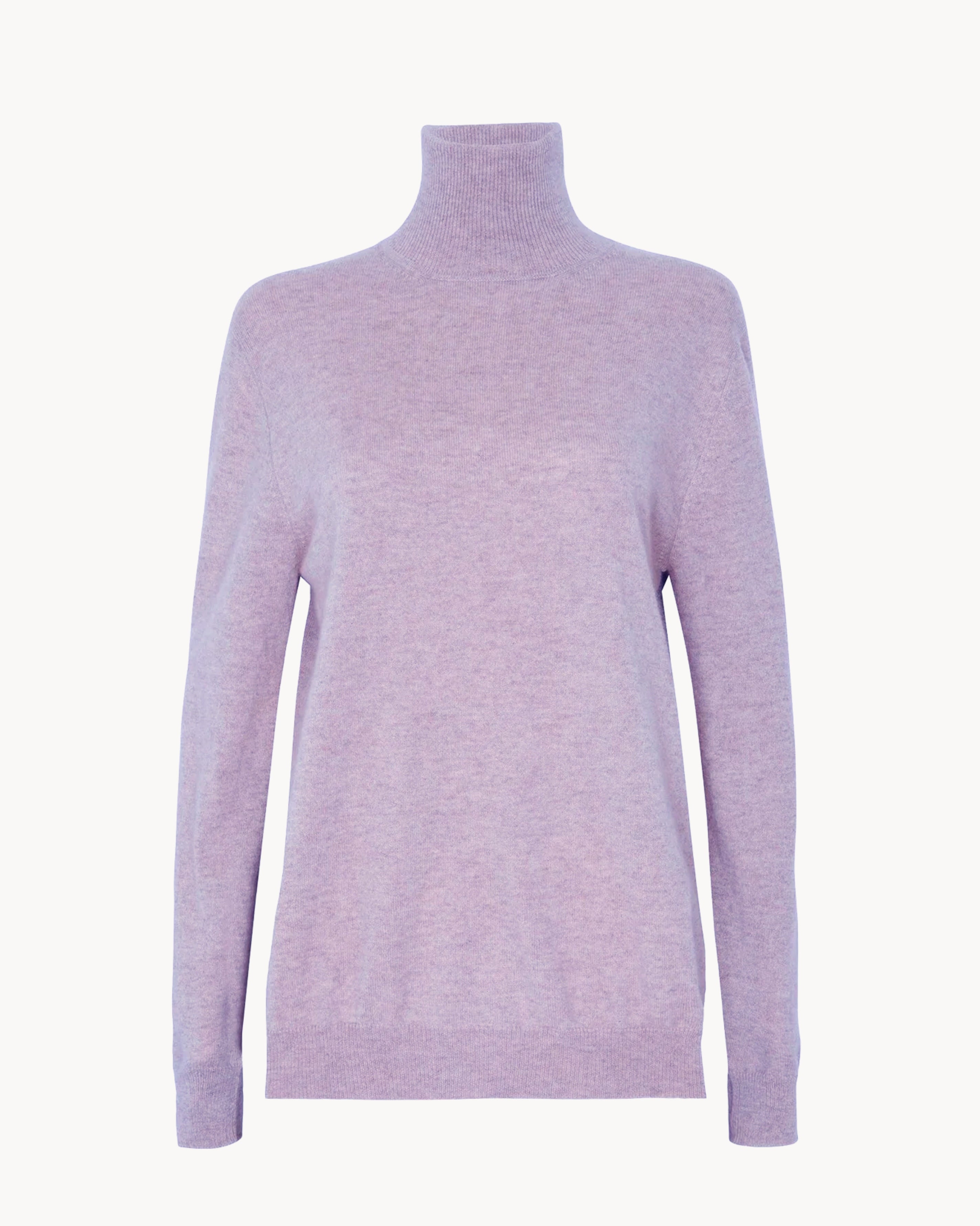 Pull Cachemire Femme Col Roulé Lila| Kujten Cachemire